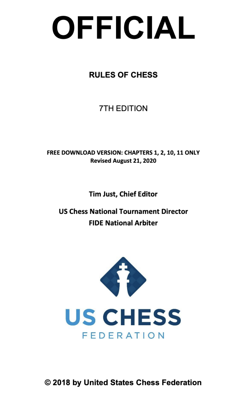 Official Rules of Chess – Chess Educators